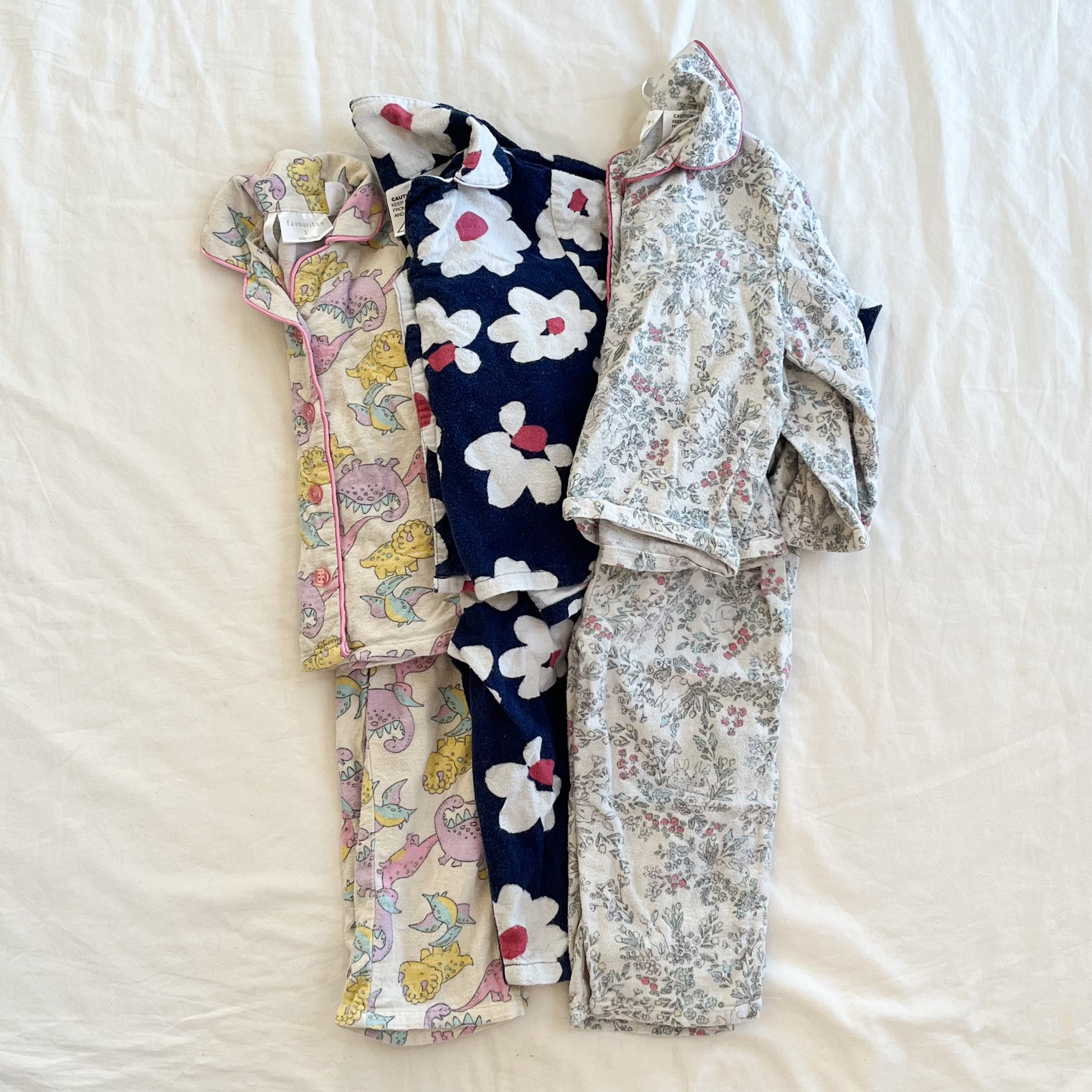 BUNDLE - Flanelette pjs, size 1-2 – Little B Boutique NZ
