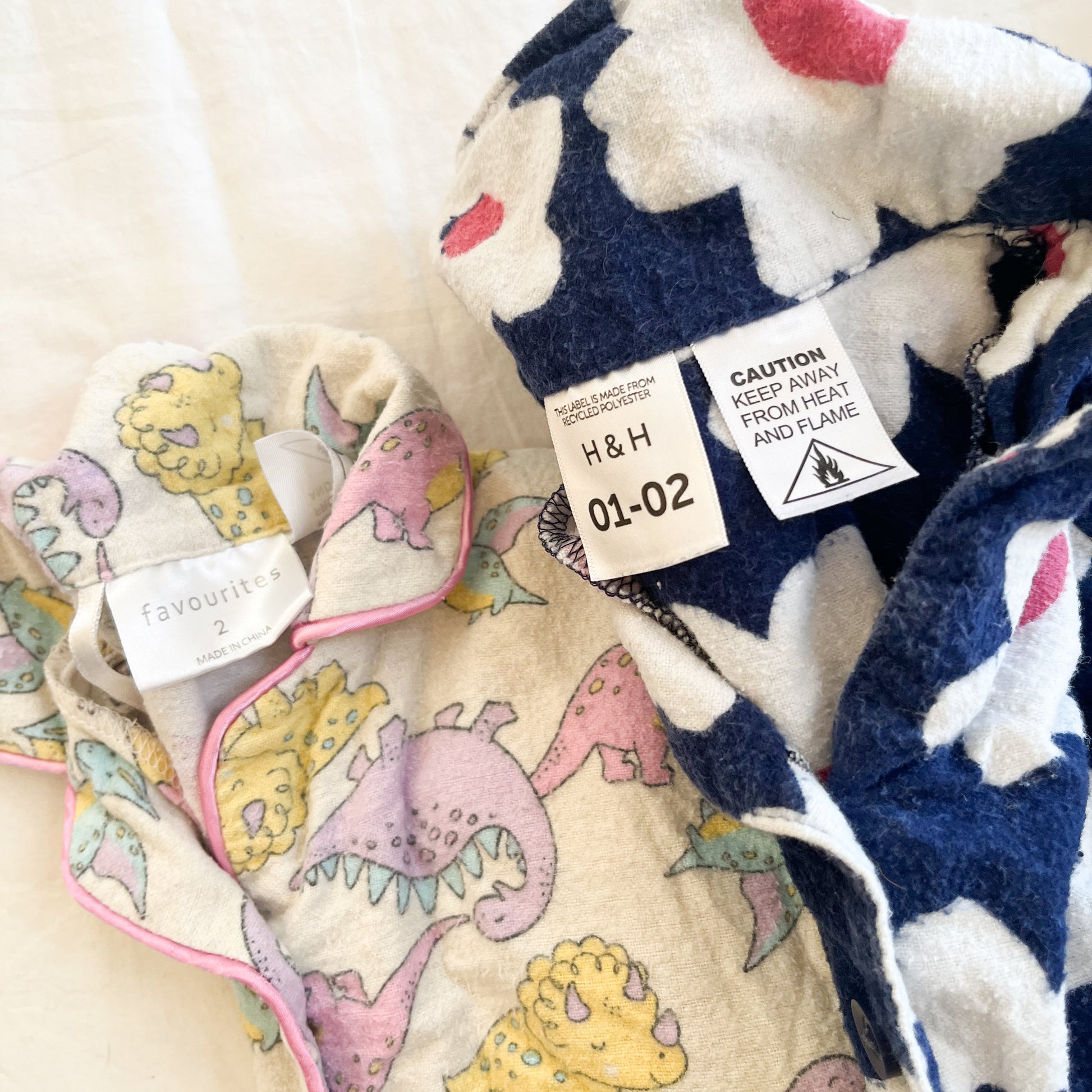 BUNDLE - Flanelette pjs, size 1-2 – Little B Boutique NZ
